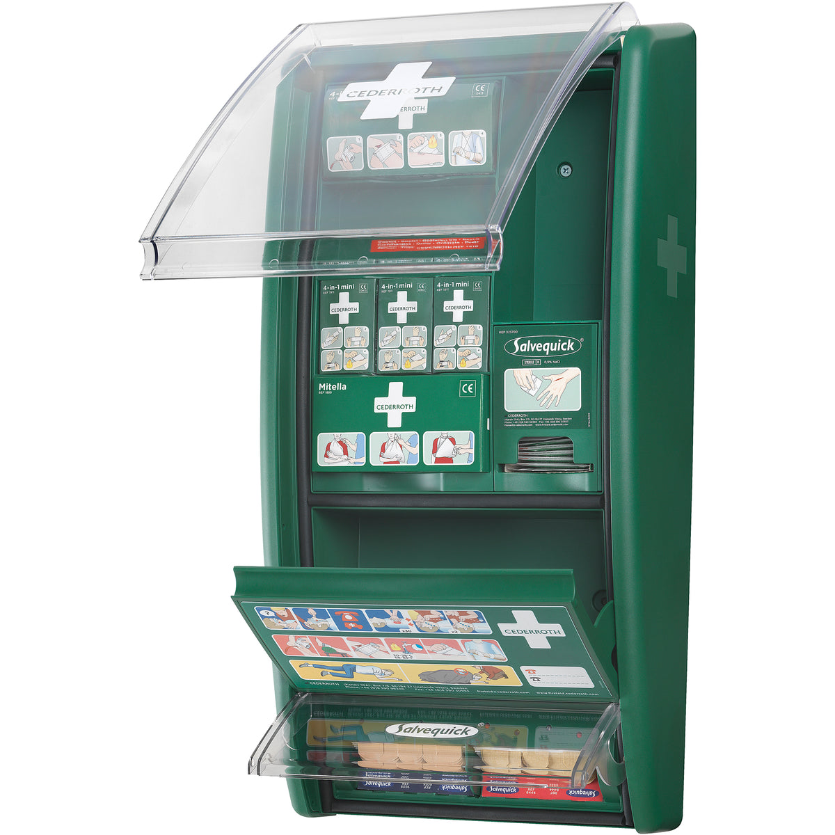 Cederroth Wall Panel First Aid Kit, Class 1 Medical Device, Station ...