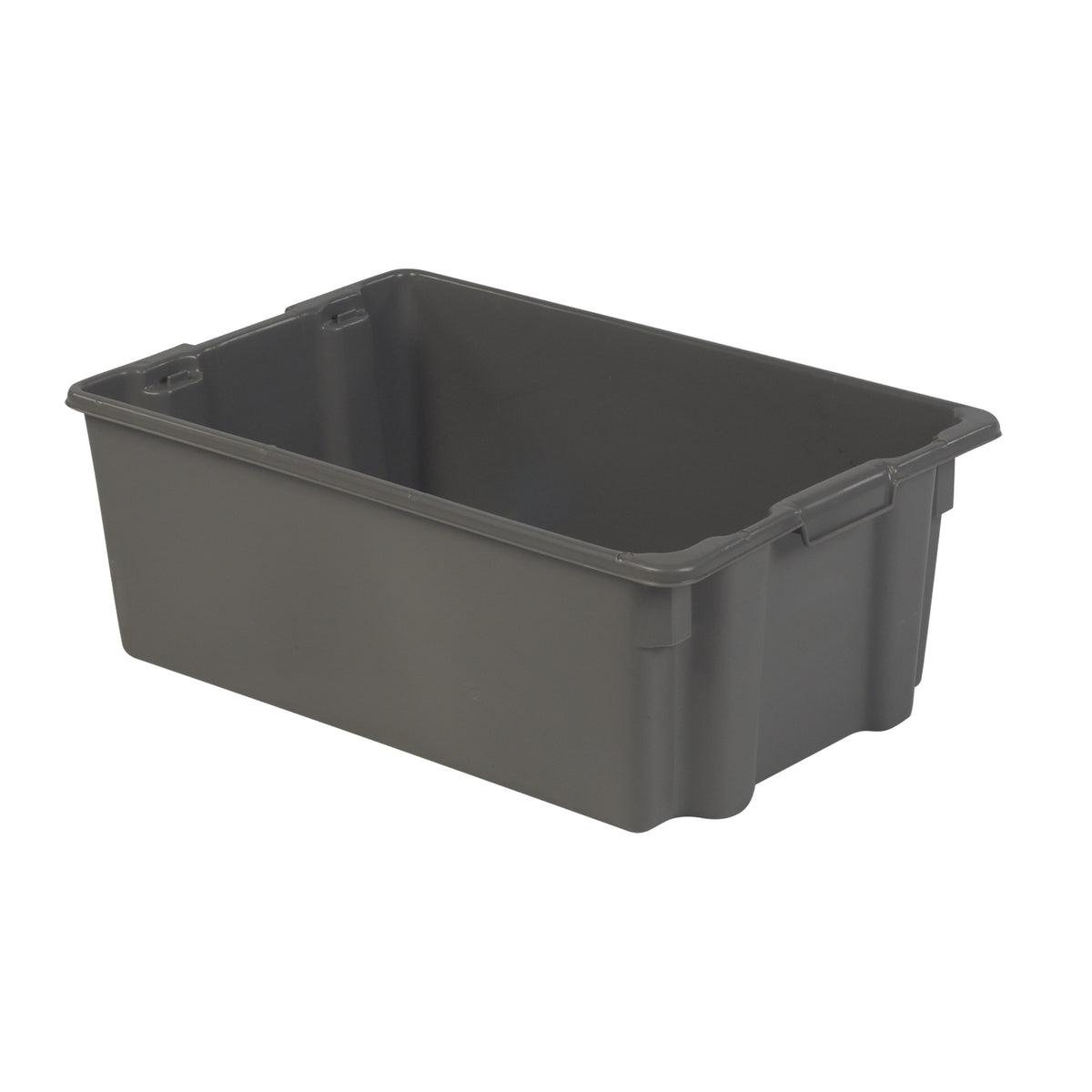 Polylewton Stack-N-Nest® Containers, 10.5" x 28.4" x 18.7", Grey ...