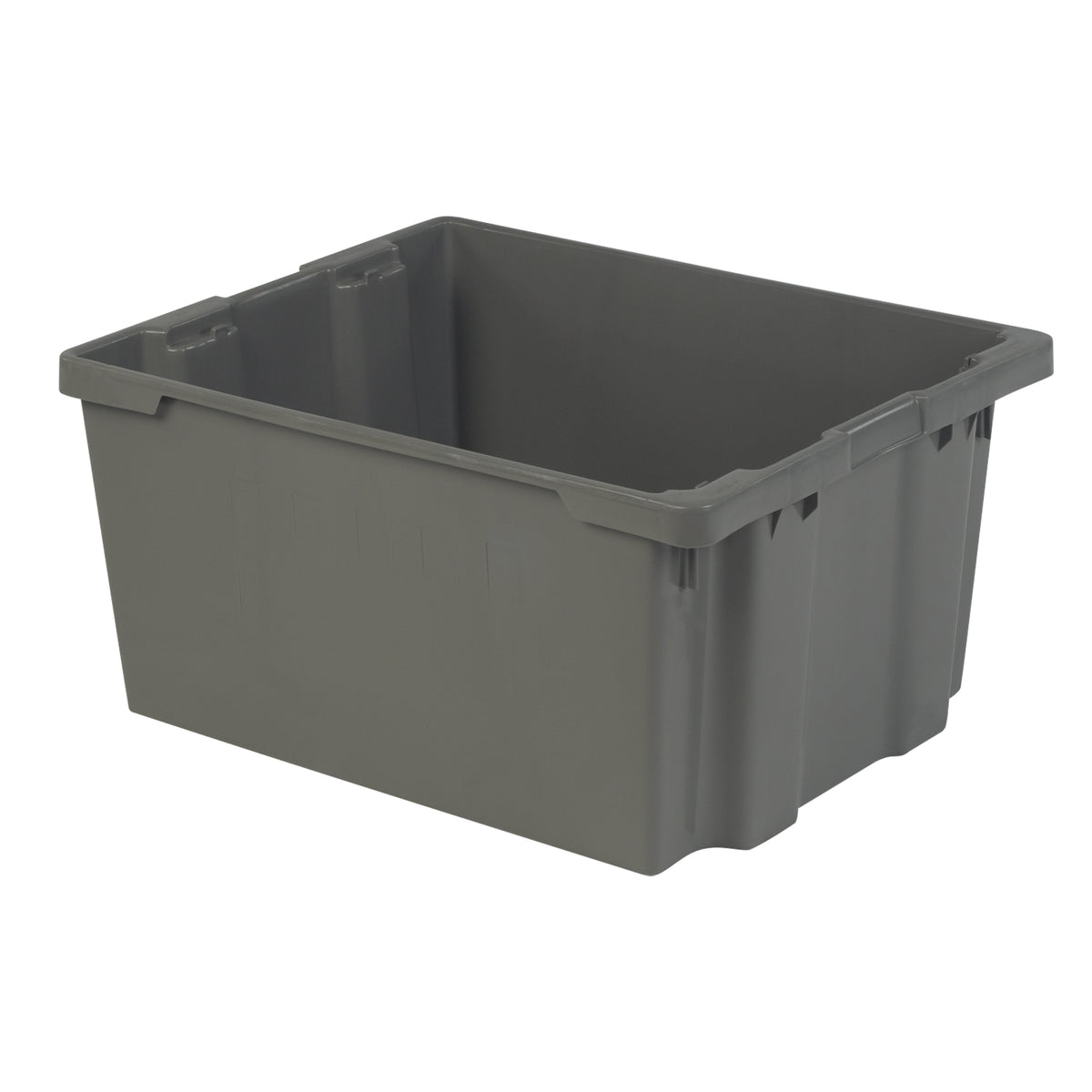 Polylewton Stack-N-Nest® Containers, 15.1" x 30.1" x 24", Grey ...