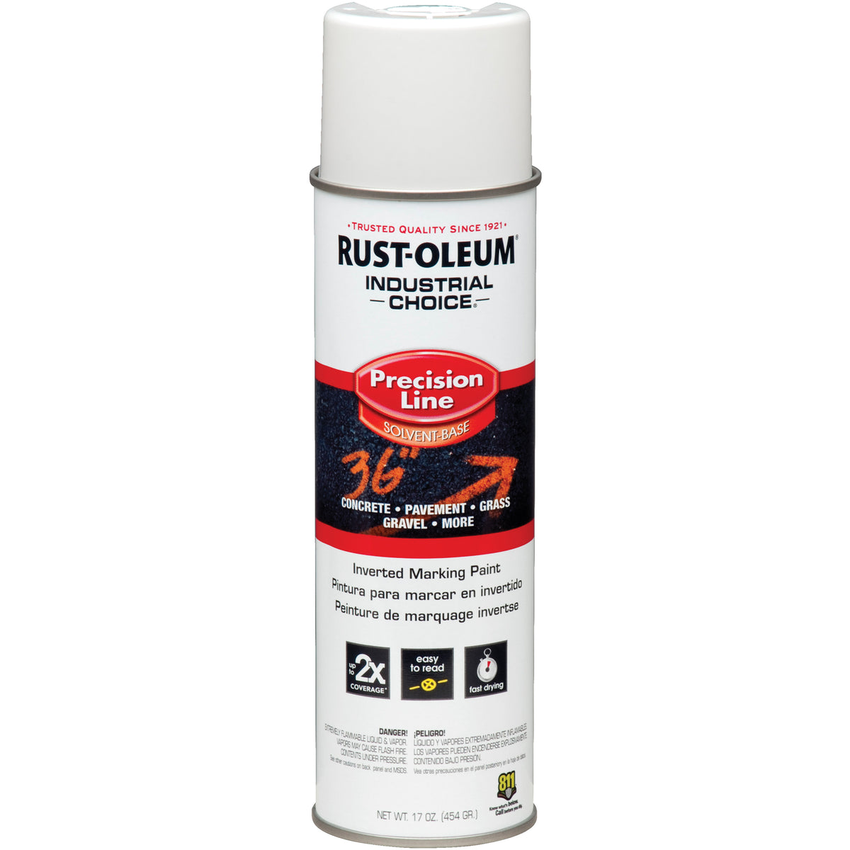 Precision Line Solvent Based Inverted Marking Paint, 17 oz., Aerosol C ...
