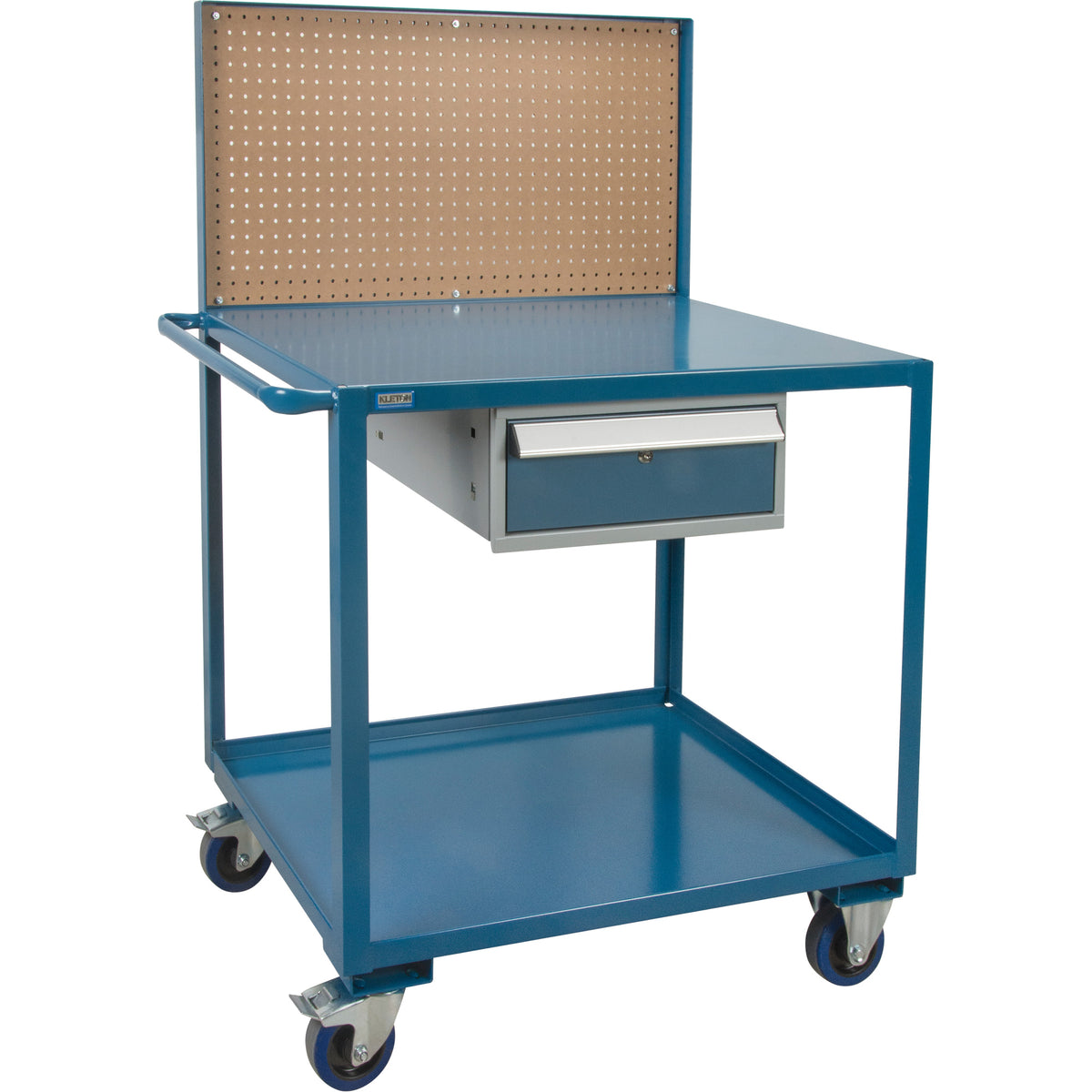 Mobile Service Cart, 2 Tiers, 24" W x 57" H x 40" D, 1200 lbs. Capacit ...