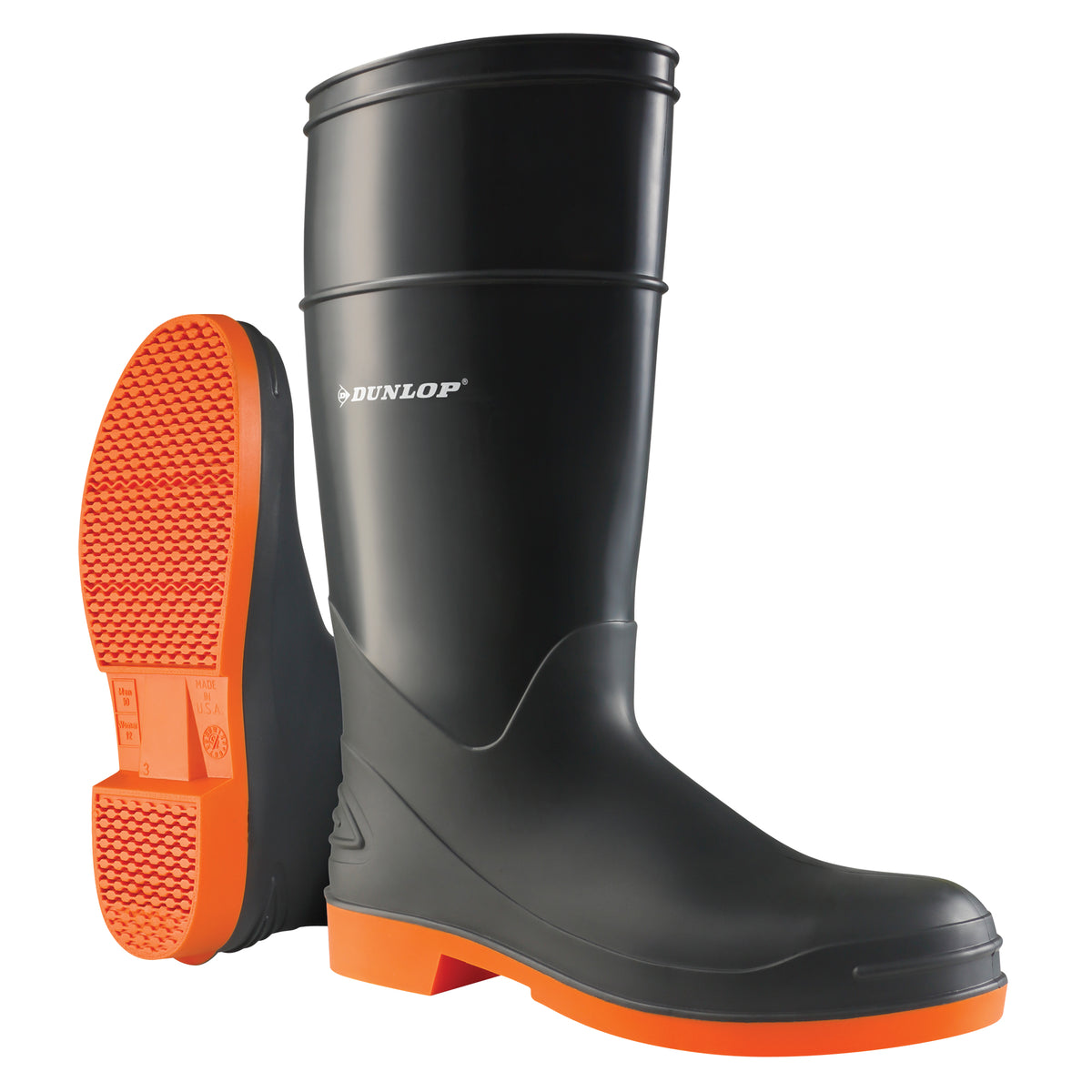 16" SureFlex™ Boots, PVC Nitrile, Steel Toe, Size 8, Puncture Resistan ...