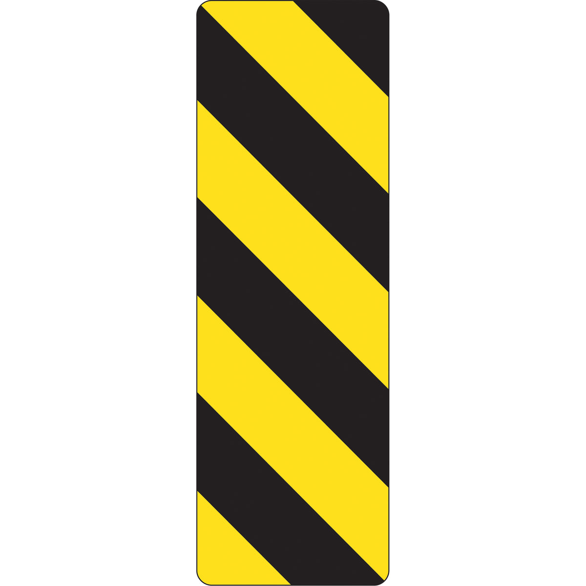 Right Hazard Marker Traffic Sign, 12" x 36", Aluminum, Pictogram ...